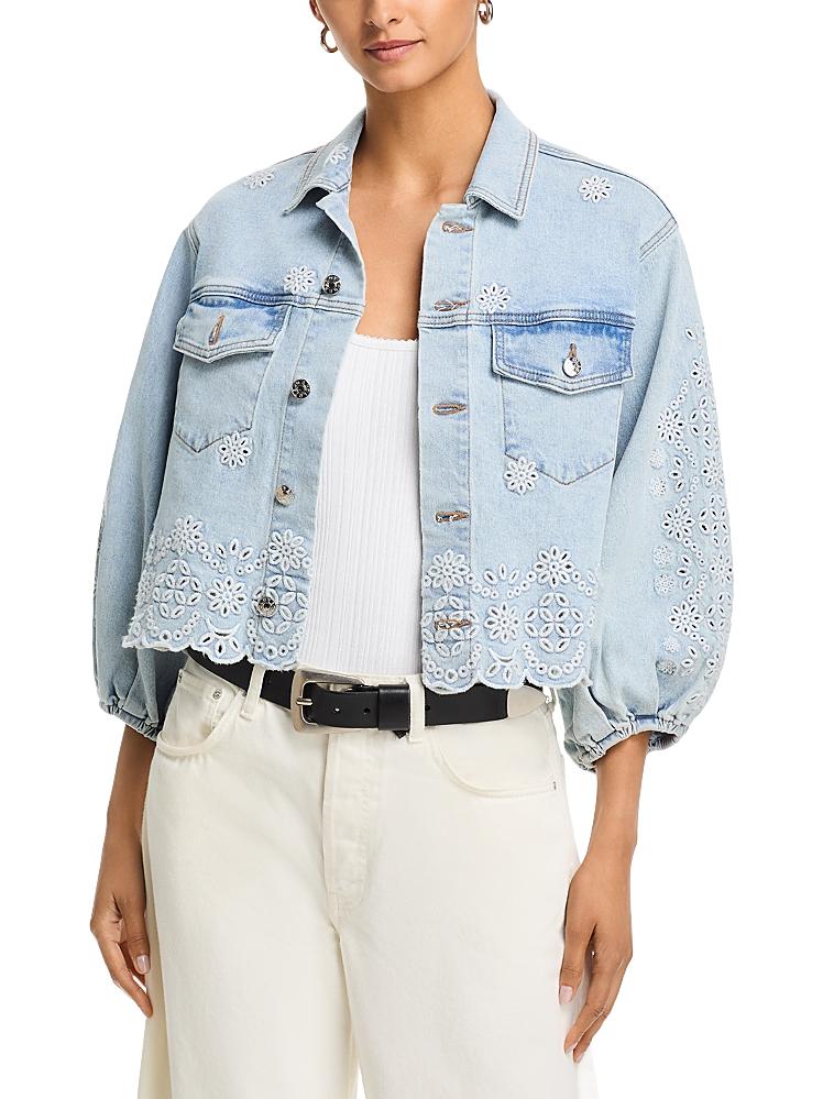 GENERATION LOVE Generation Love Embroidered Denim Jacket